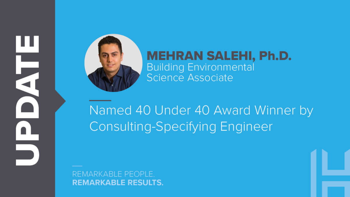 Mehran Salehi Wins 2023 40 Under 40 Award | Harris