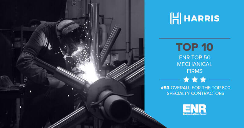 Harris ranks in Top 10 among Mechanical Firms Nationally | Harris